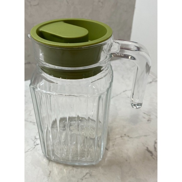 Kitchen | Vintage Arc France Glass Ribbed Drinkware 65 Juice Water Jar ...